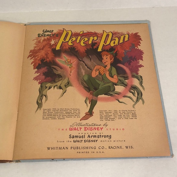 Disney | Other | Vtg Disneys Peter Pan Book Cozy Corner Edition | Poshmark